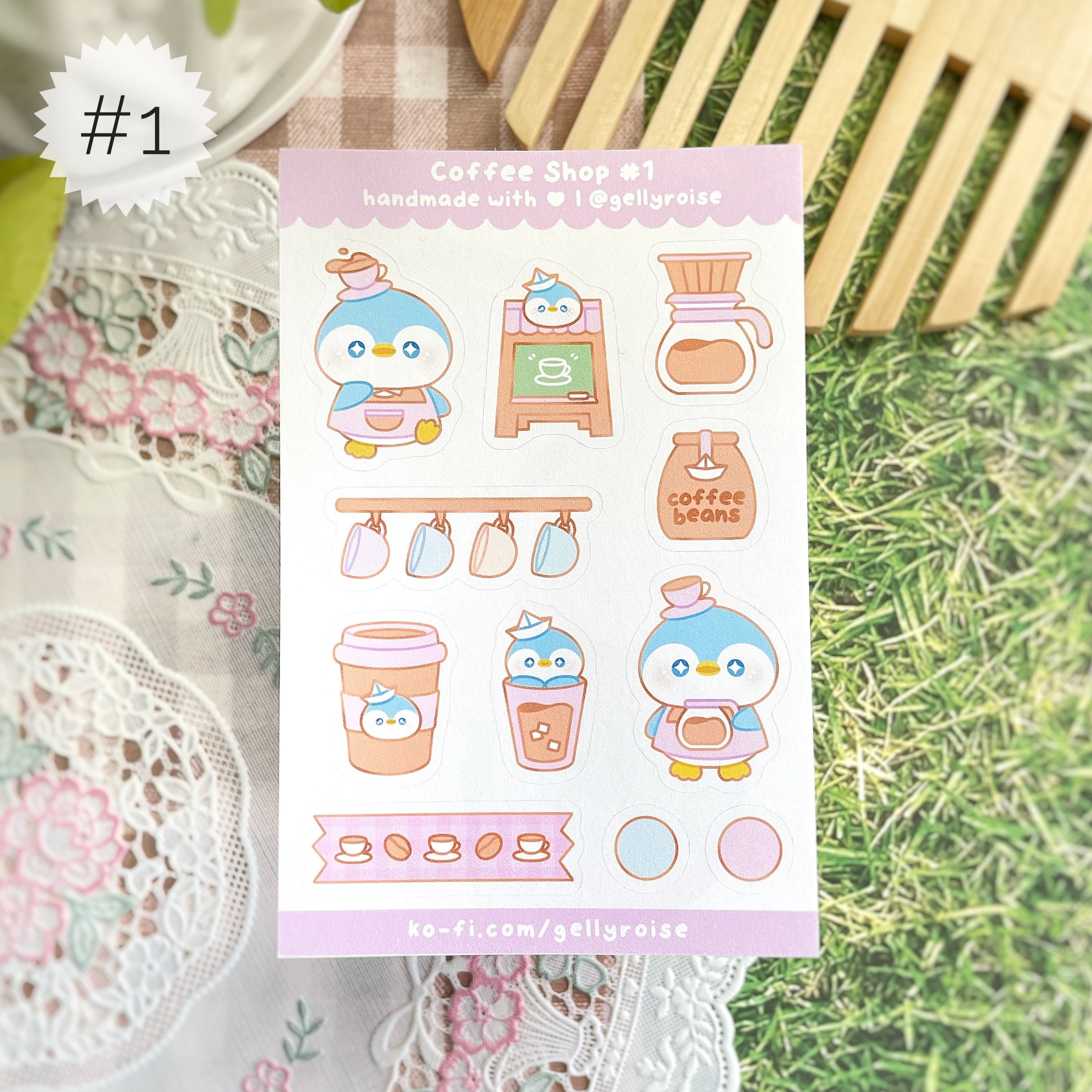 Animals X Coffee Shop Sticker Sheet Bundle Sticker Sheet - Etsy