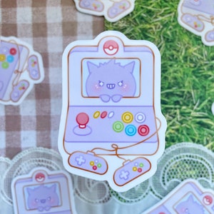 Gengar X Gaming Console Sticker | Waterproof Sticker | Kawaii Sticker ...