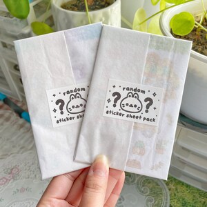 Random Sticker Sheet Pack Mystery Sticker Sheet Pack Sticker Sheet ...