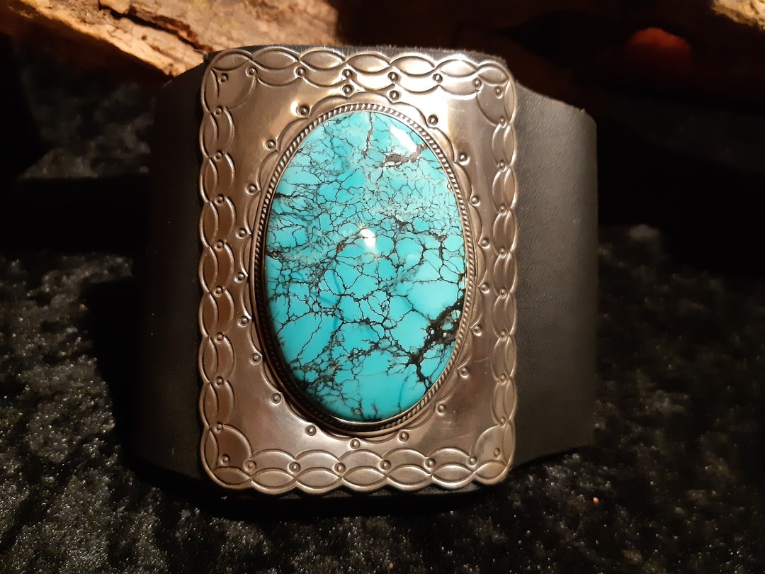 Navajo Ketoh, Bow Guard, Bow Arm Guard, XXL Turquoise, 925 Sterling ...