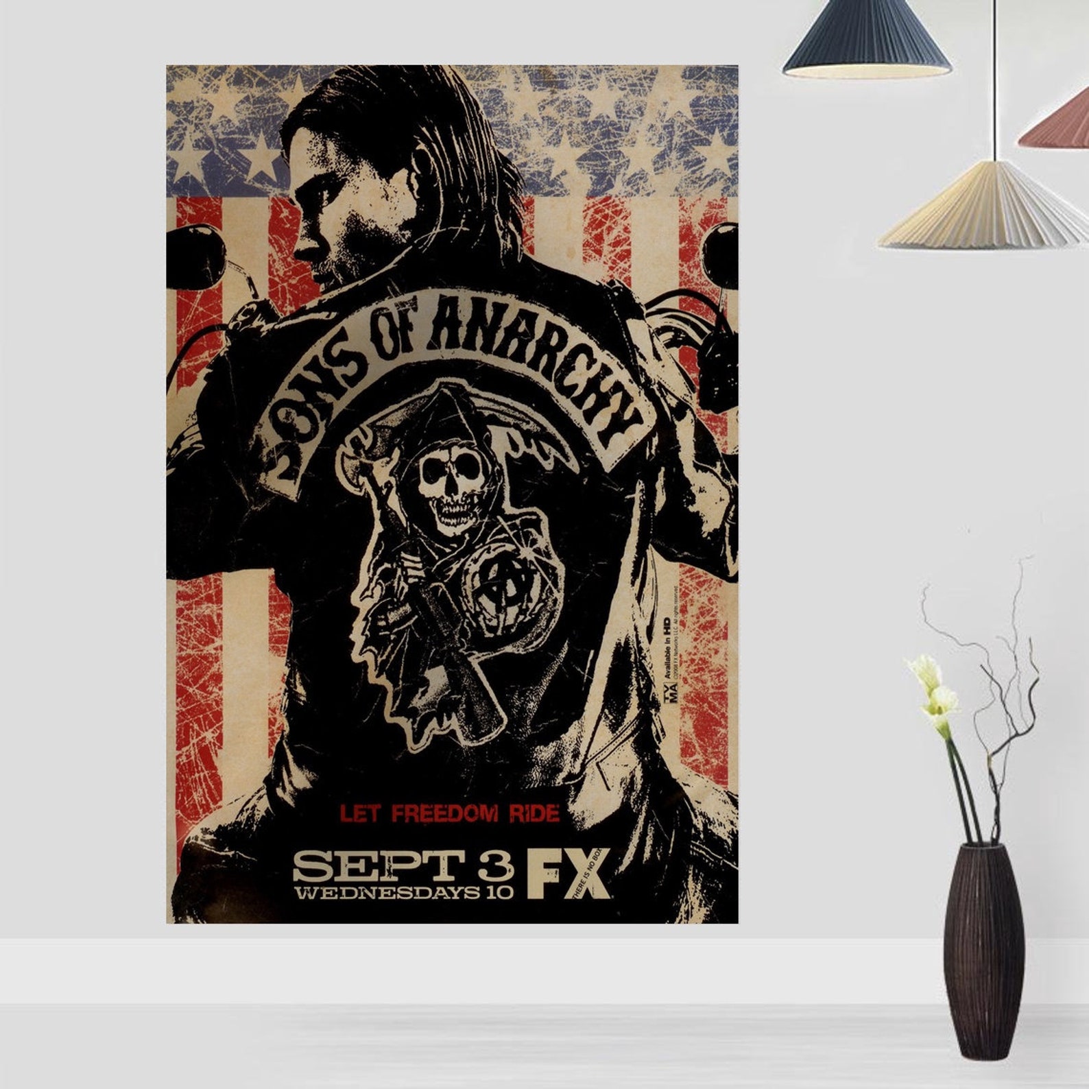 Sons of anarchy postertv showTV Series Canvas poster | Etsy
