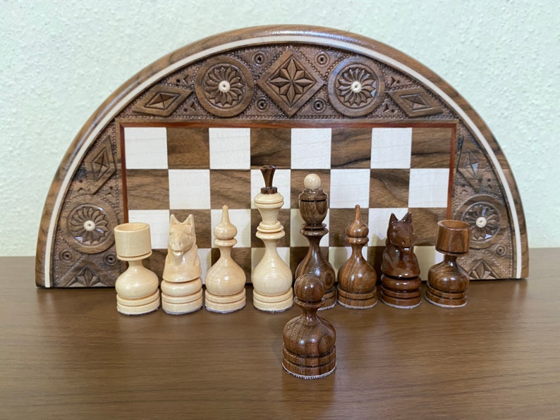 Mini Chess Pieces Small Wooden Chess Set Chess Set Wood | Etsy