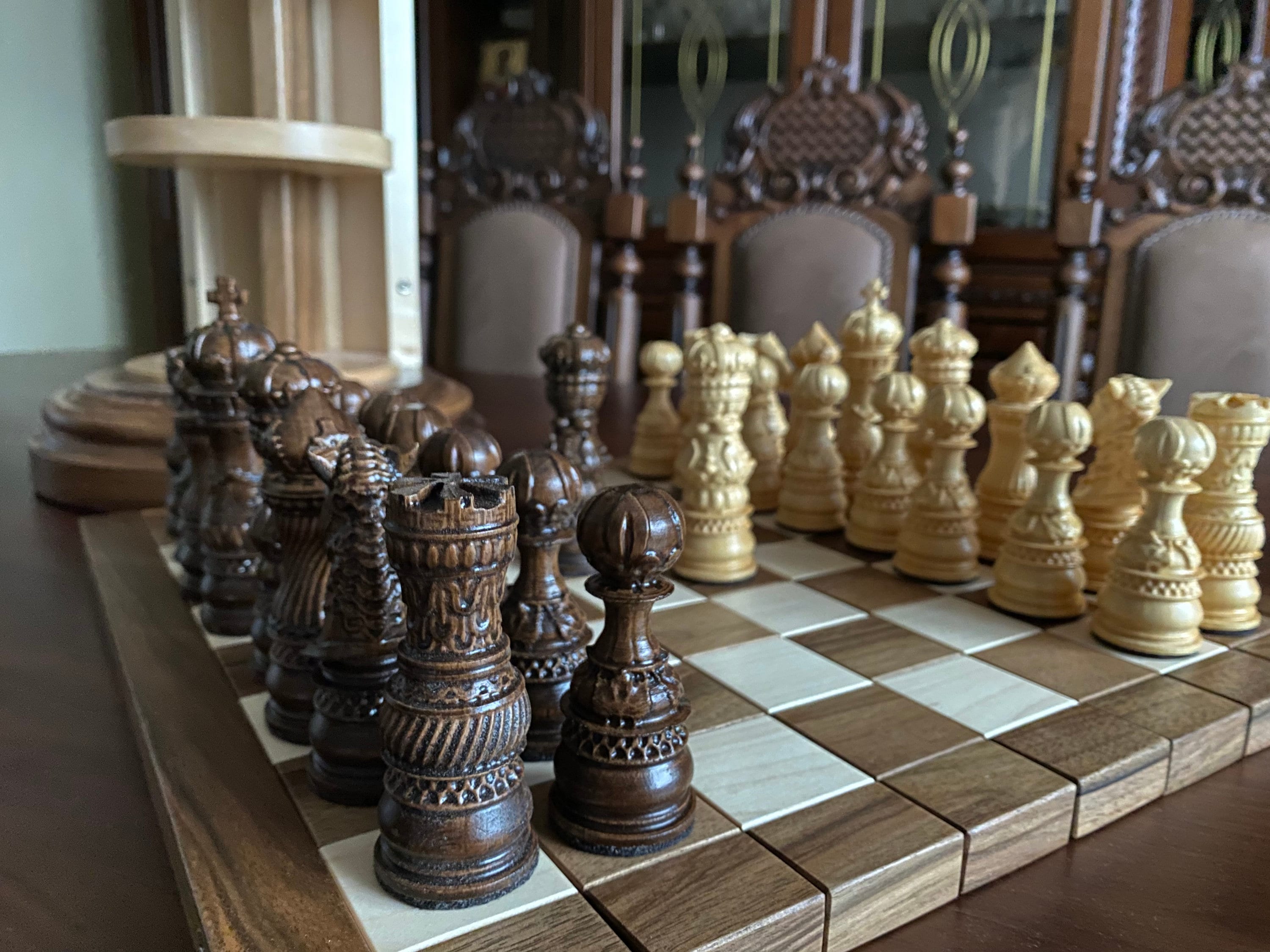 Castle Chess Tower With Chess Pieces lily Inside Chess - Etsy UK