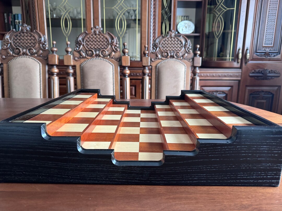 3D Modern Chess Board Wooden Chess Chess Original Chess Large Chess ...