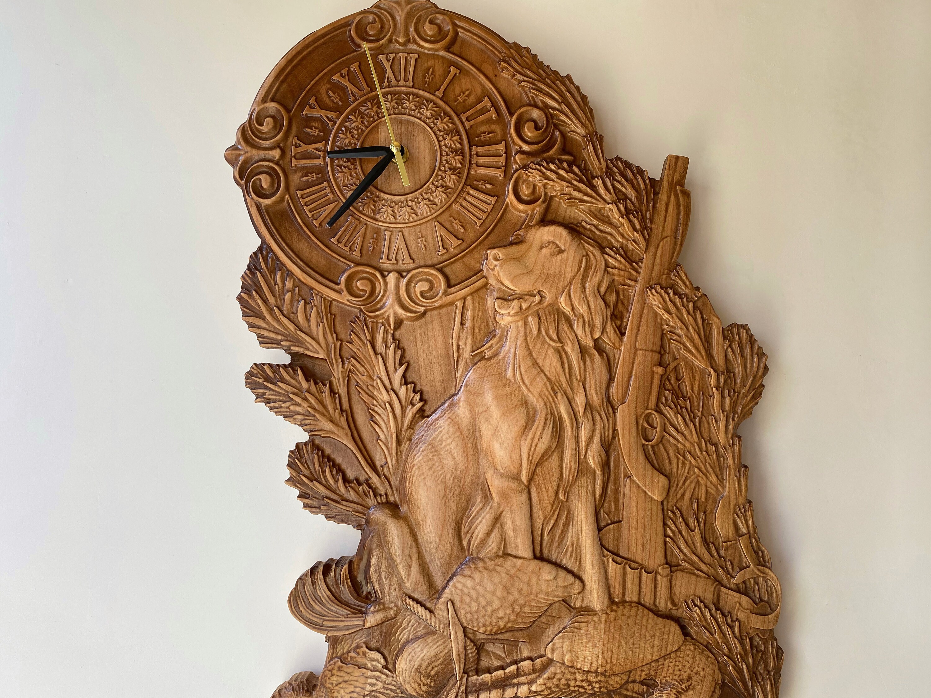 Wooden Clock Hanging Wall Clock Wall Hanging Rustic Clock - Etsy