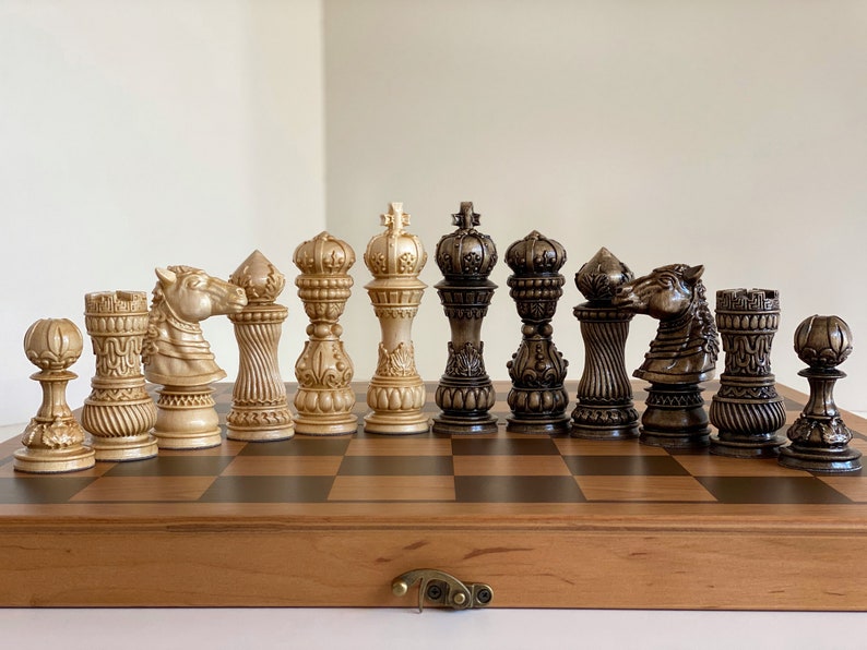 Luxury Wooden Chess Pieces Original Chess Pieces Wood - Etsy