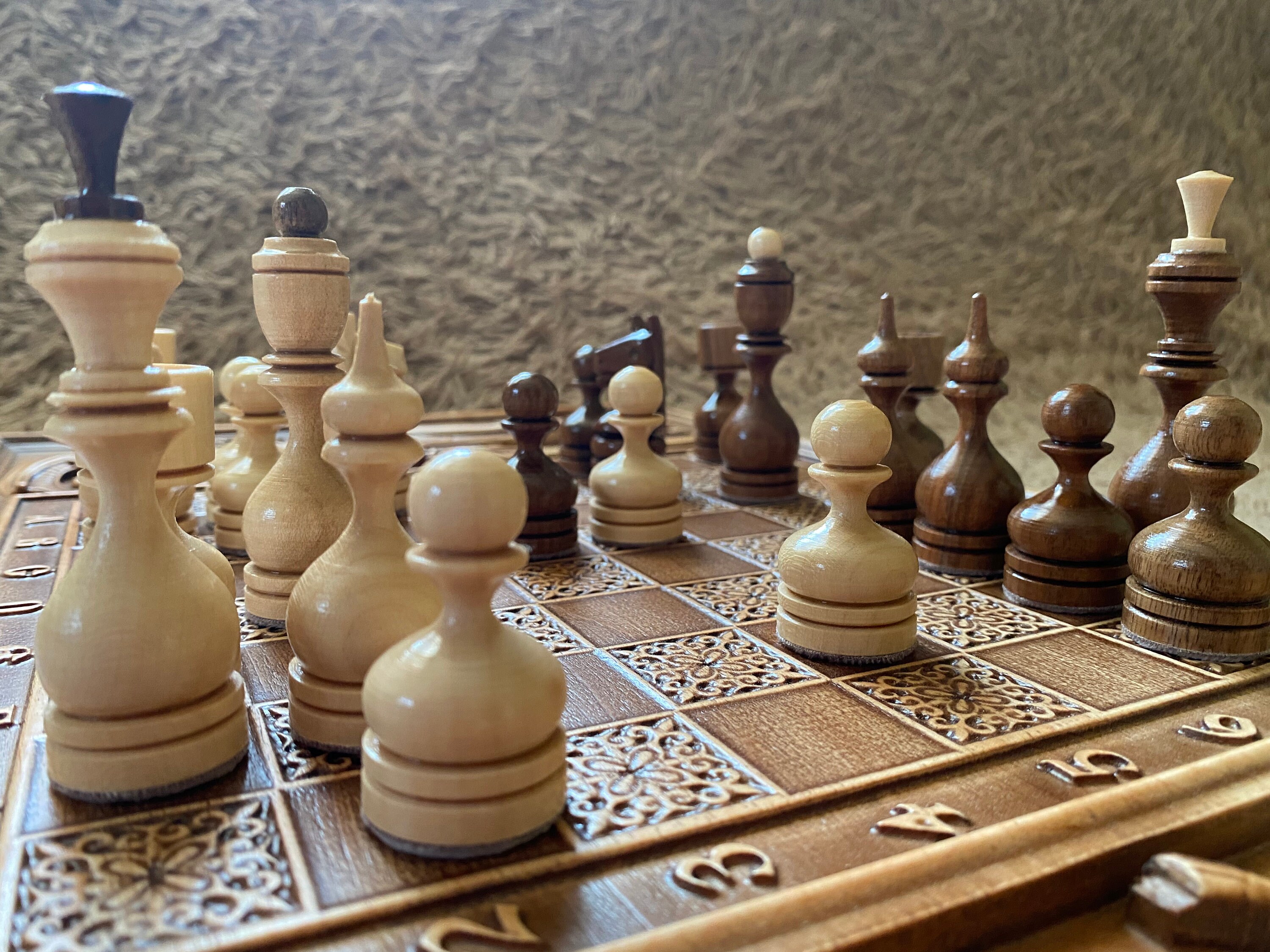 Mini Chess Pieces Small Wooden Chess Set Chess Set Wood | Etsy