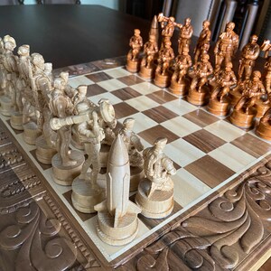 NEW ukrainian Army Wooden Chess Pieces, Taras Shevchenko & Lesya ...