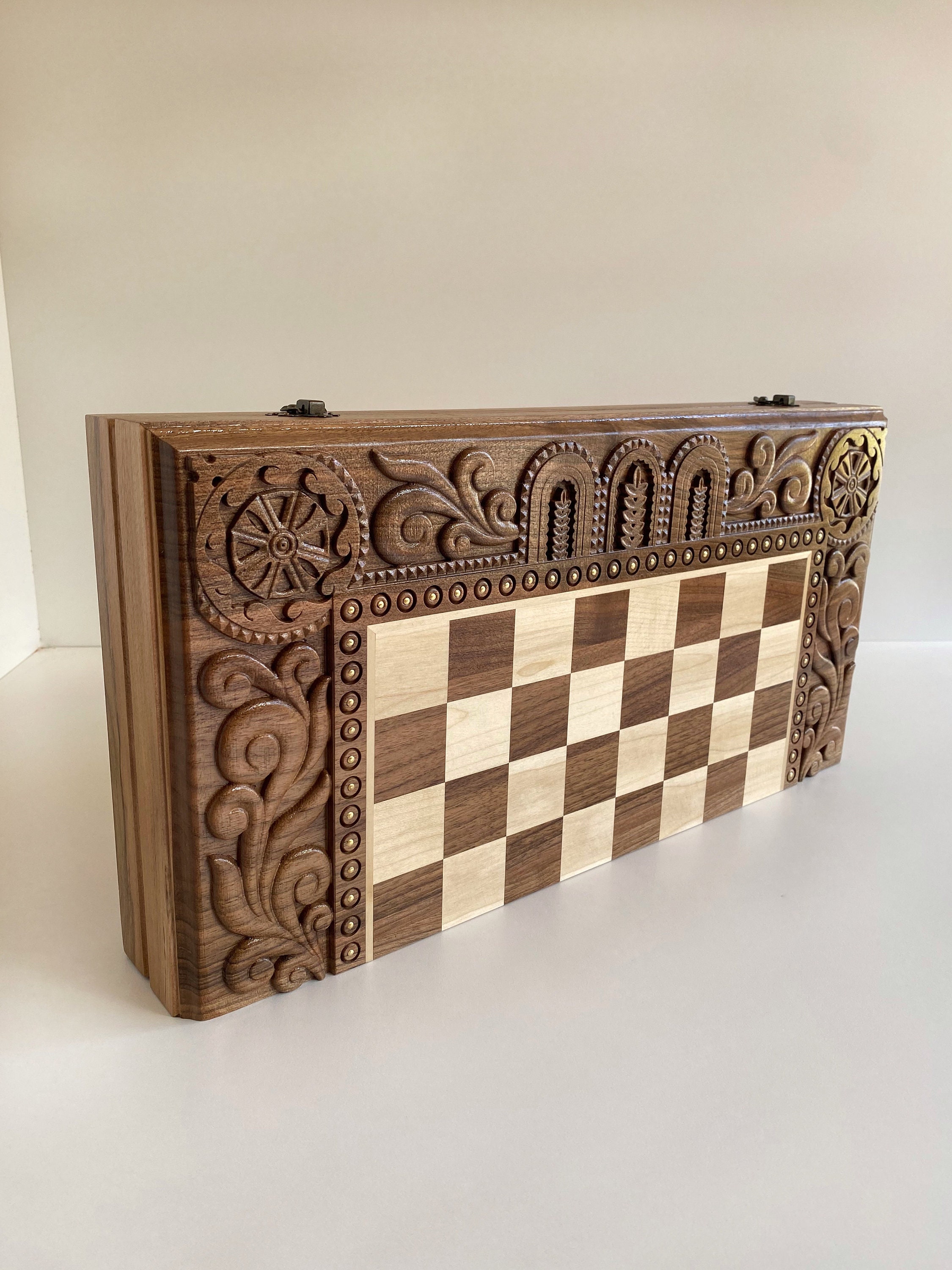 Wooden Chess Pieces Wooden Chess Set Chess Set Wood Carving - Etsy