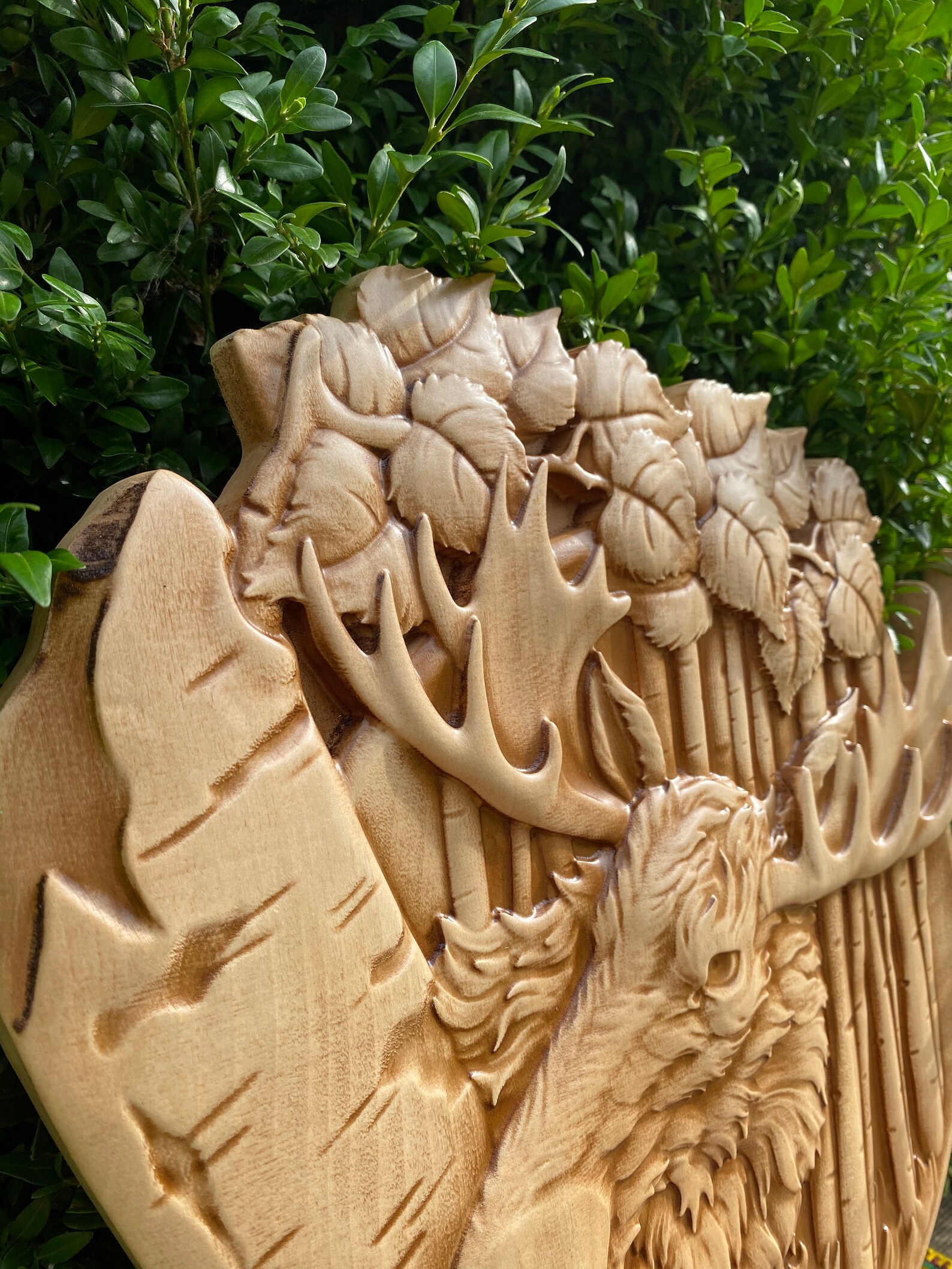 Wooden Picture Moose Wood Wall Plate Wood Wall Art Wood - Etsy