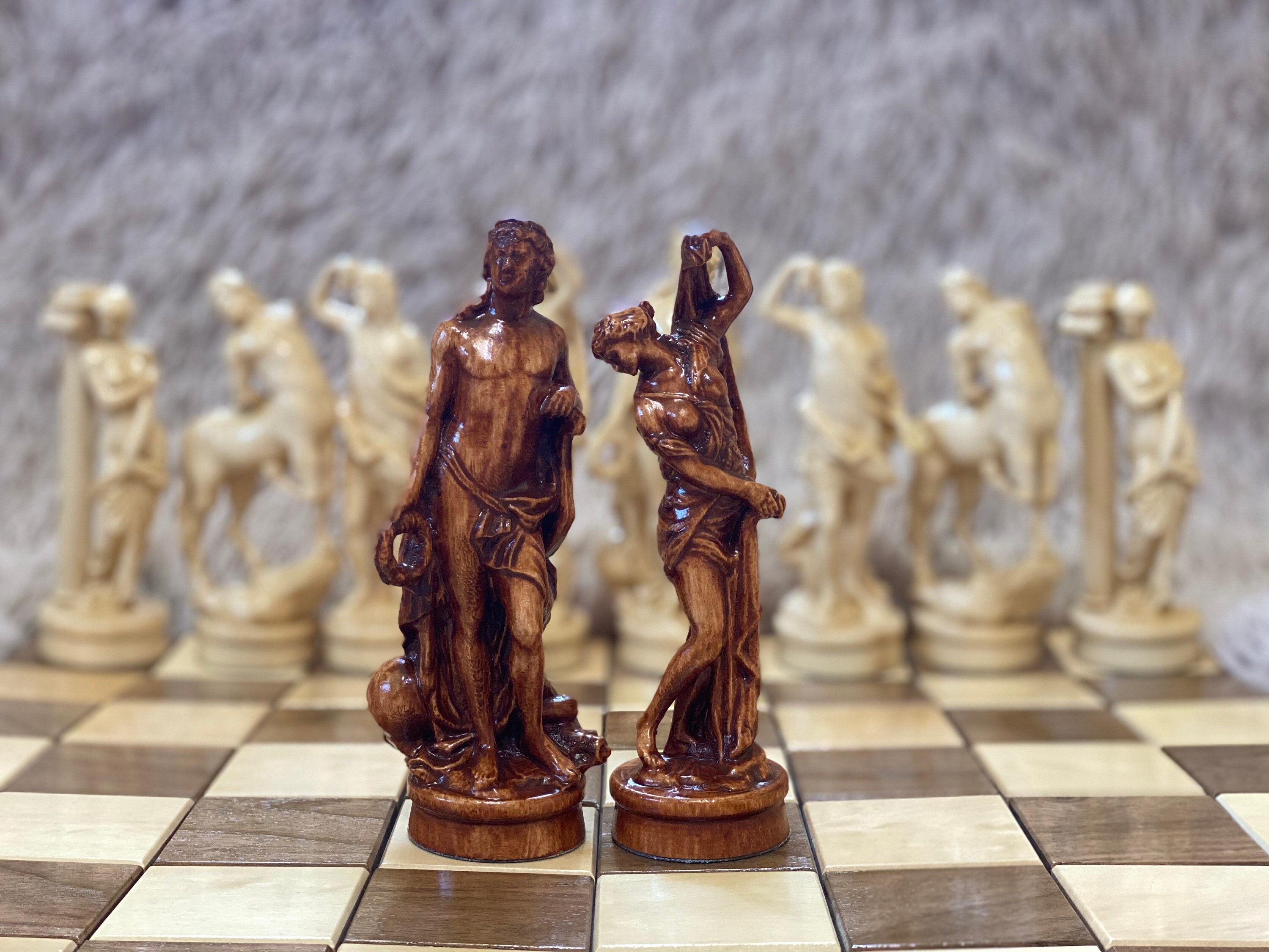 Greek Gods Chess Pieces Exclusive Chess Gift Original Chess - Etsy