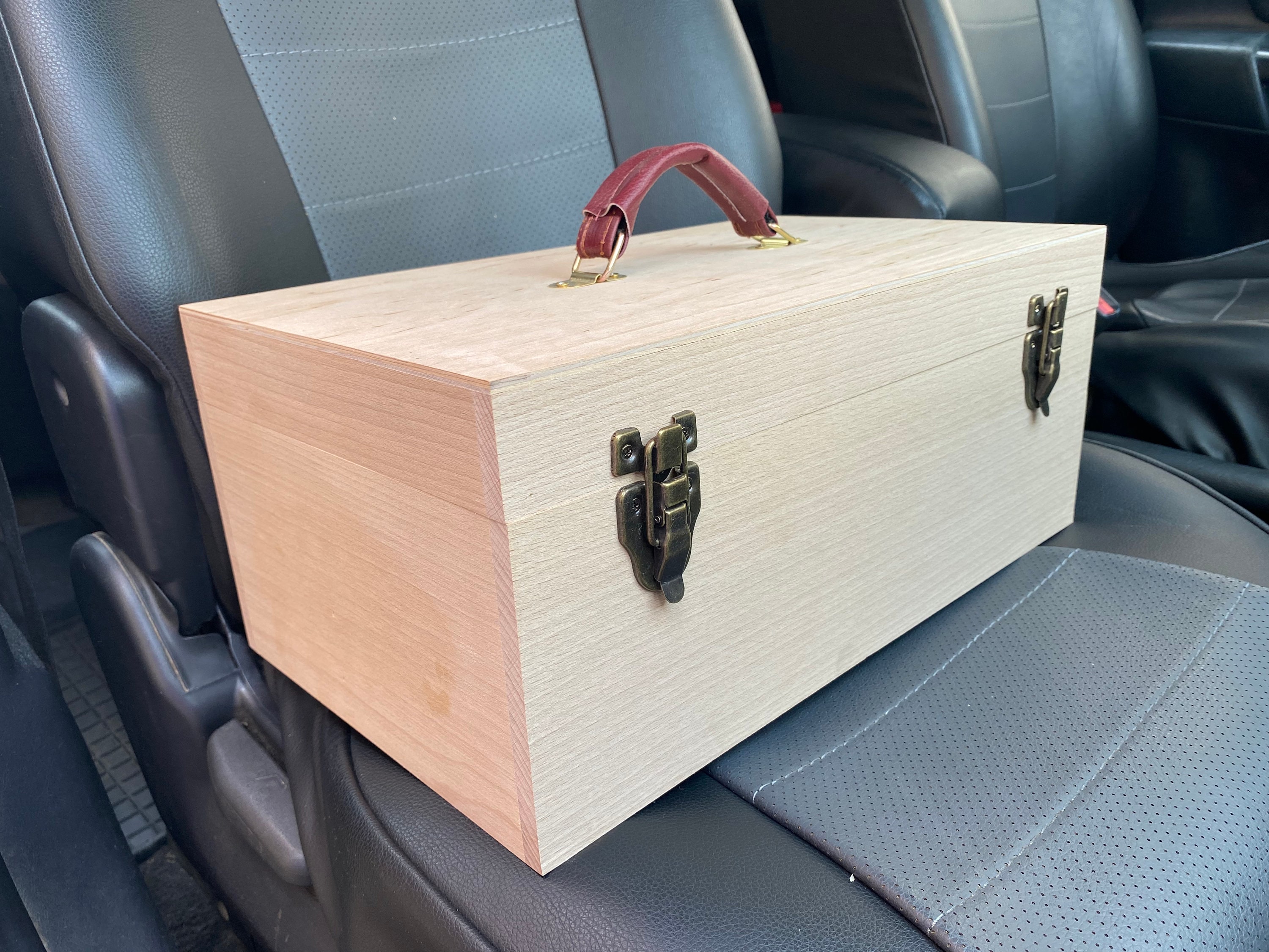 Large Unfinished Wood Box With Lock: Handmade Wooden Organizer - Etsy