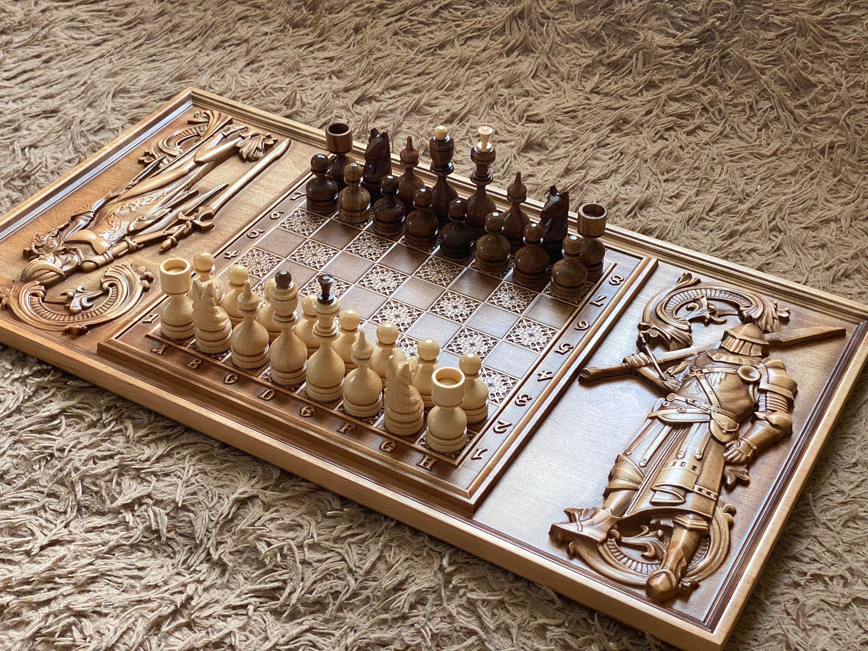 Mini Chess Pieces Small Wooden Chess Set Chess Set Wood | Etsy