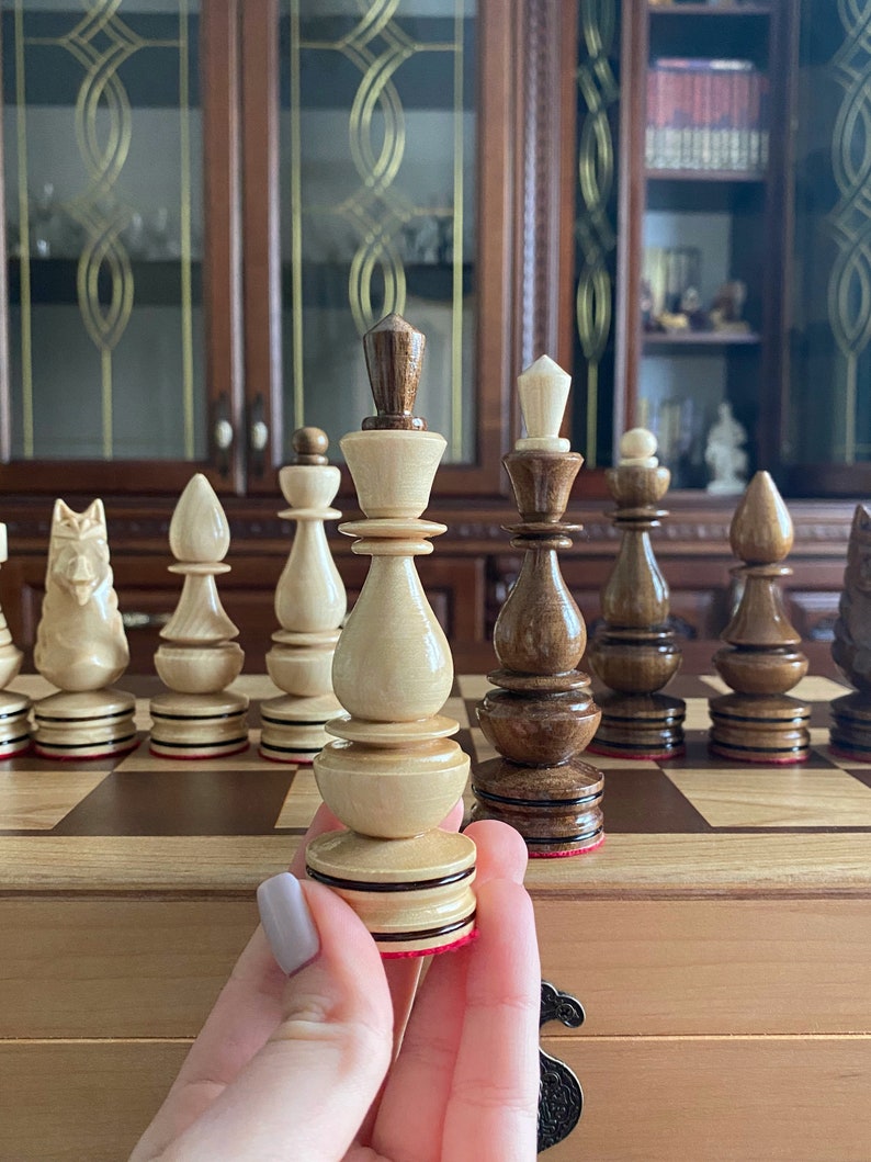 Handmade Wooden Chess Pieces: Carpathian Wood Carving - Etsy