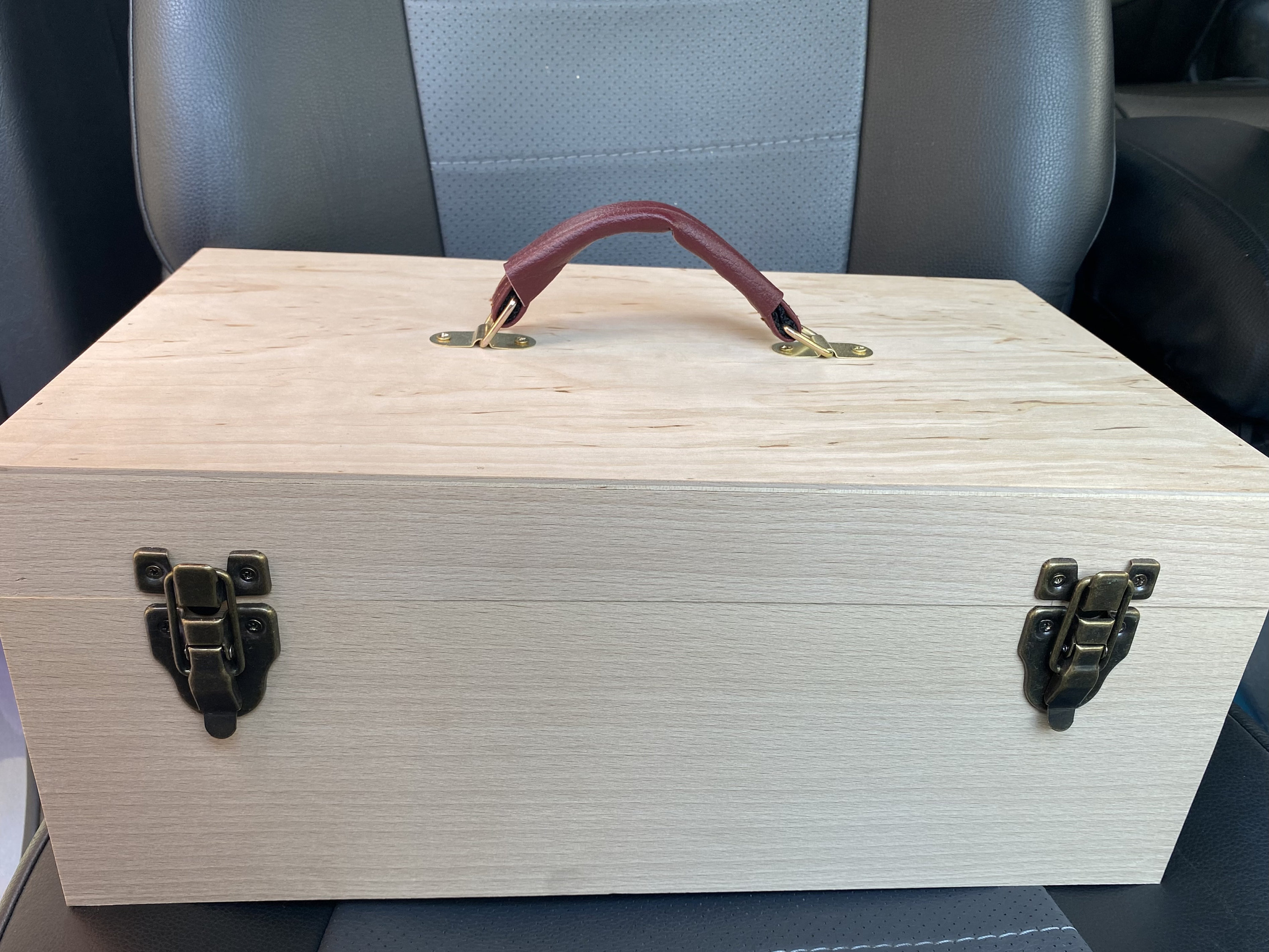 Large Unfinished Wood Box With Lock: Handmade Wooden Organizer - Etsy