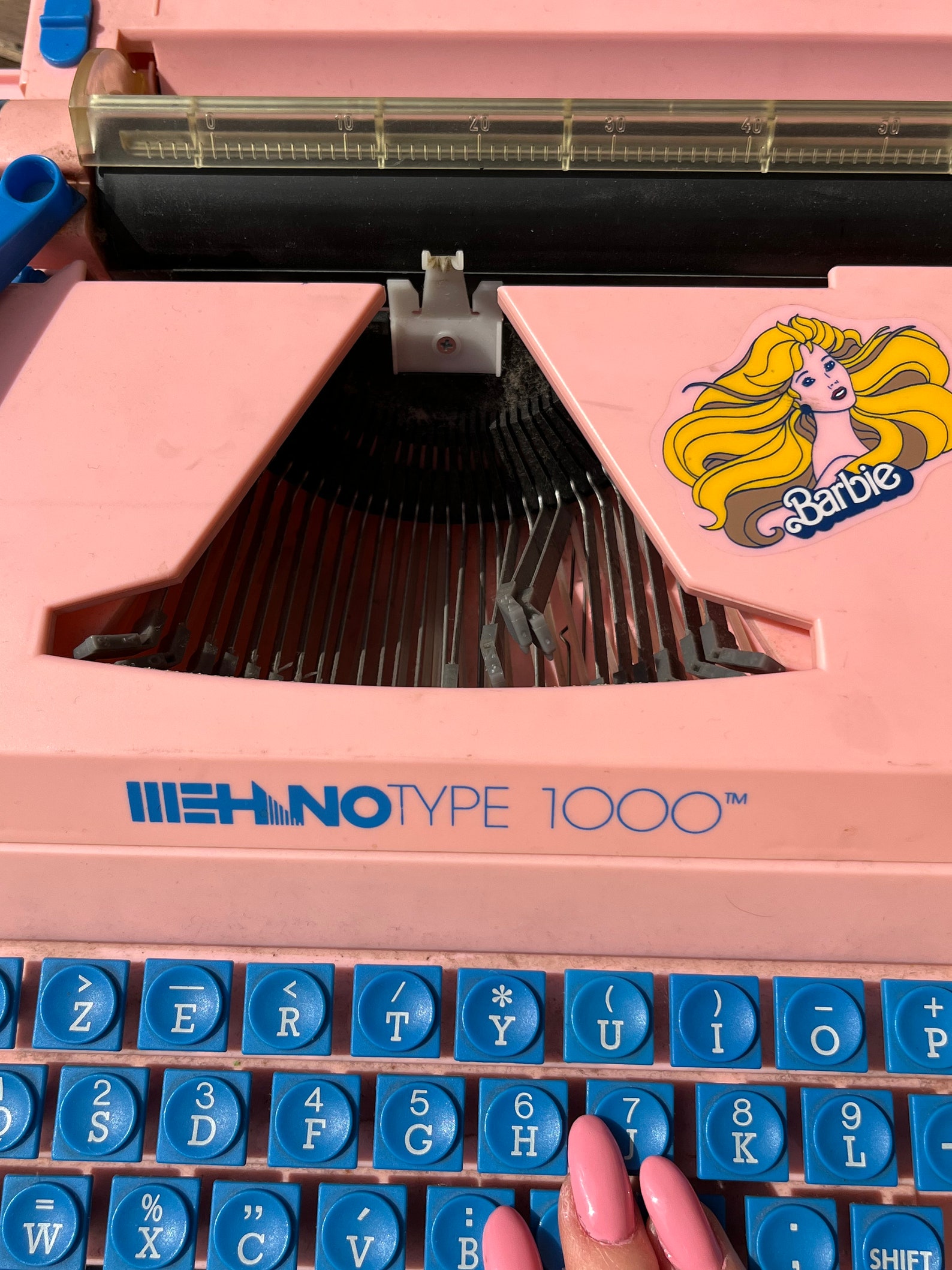 Ultra Rare MEHANO TYPE 1000 Barbie Pink Typewriter Toy, No Missing ...