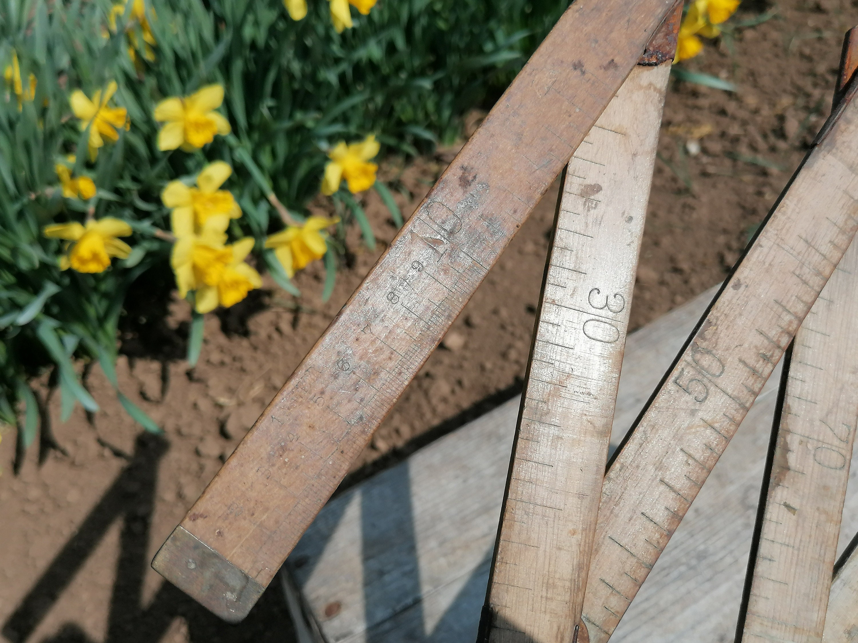 Antique Vintage Foldable Wooden Meter, Measuring Tool, a Beautiful Old ...