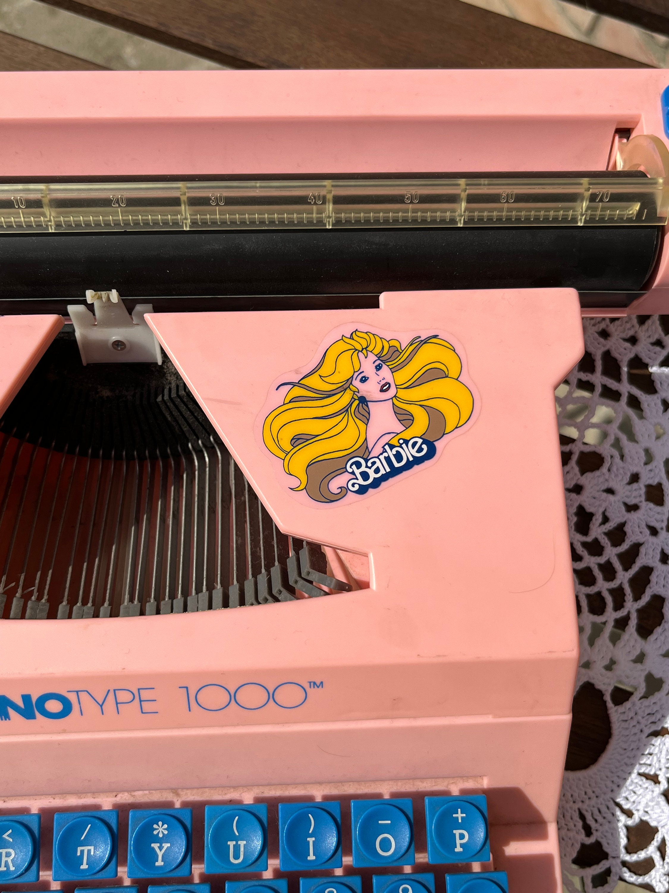 Ultra Rare MEHANO TYPE 1000 Barbie Pink Typewriter Toy, No Missing ...