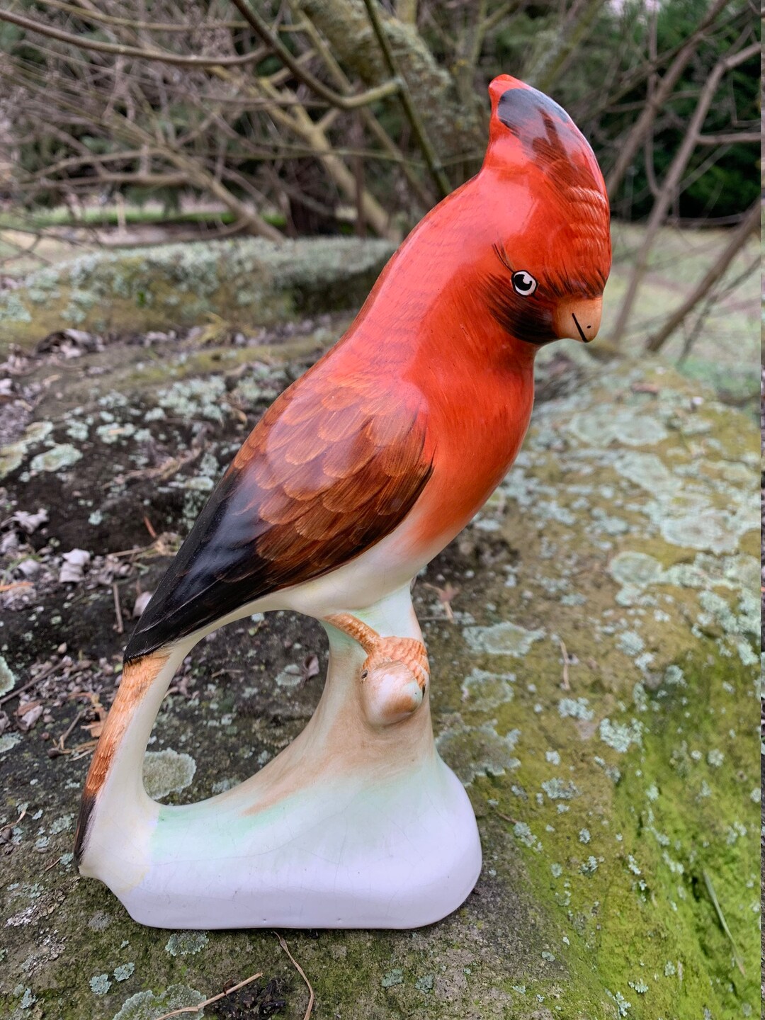 Vintage Hand-painted Ceramic Parrot Figurine, Mid-century Hungary - Etsy