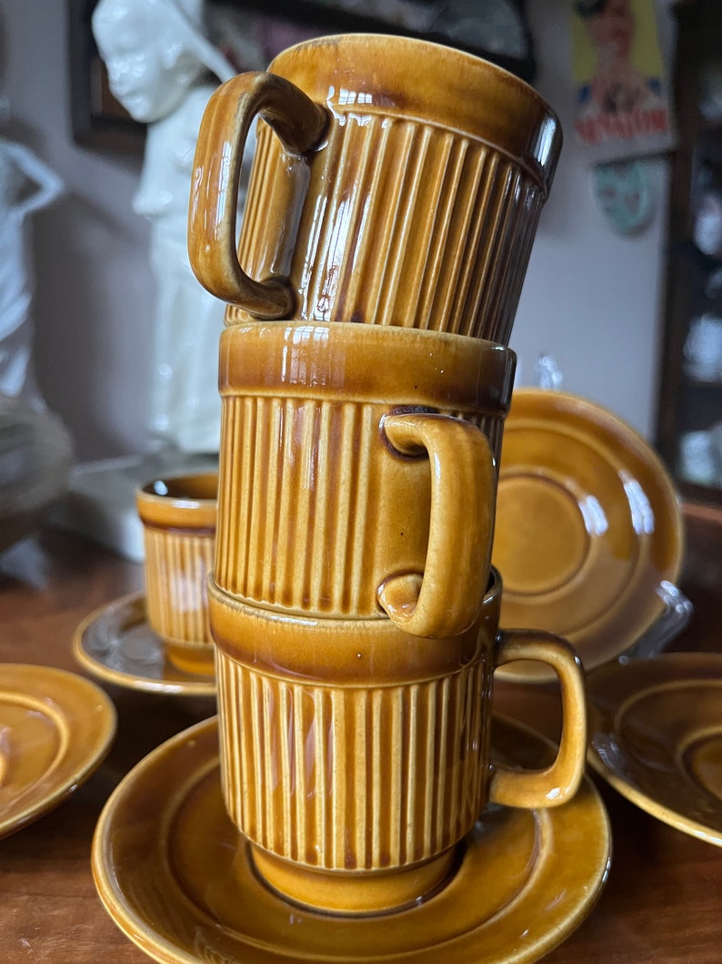 Superb Vintage Retro Kera Vitral Coffee Caramel Brown Coloured - Etsy
