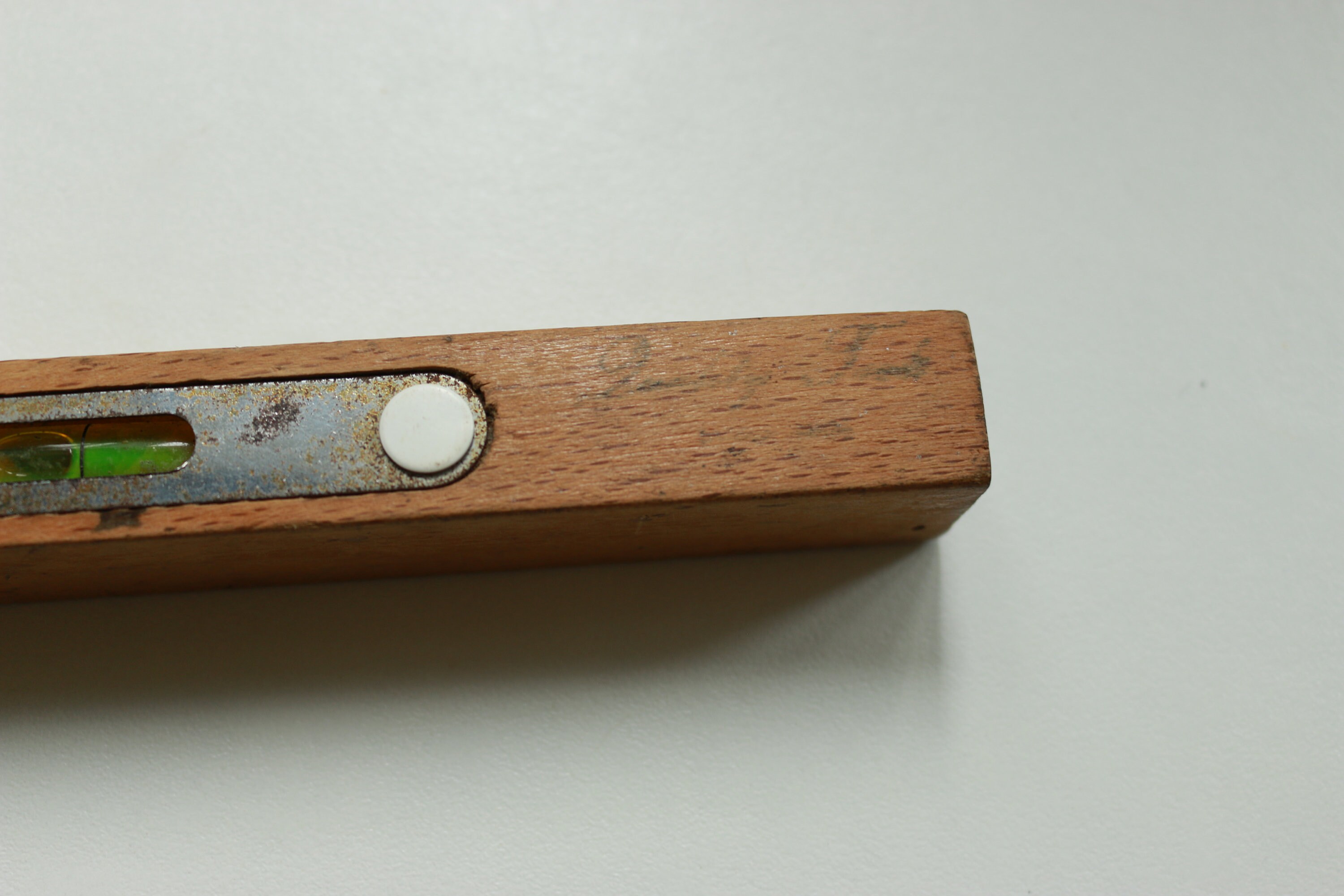 Vintage Wooden Spirit Level Carpenters Tools Measuring Bubble Level ...