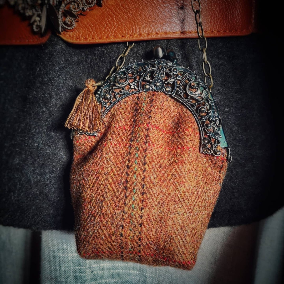 Ironing Bag With Short Chain "the Little Victorian" Wallet, Coin Pouch ...