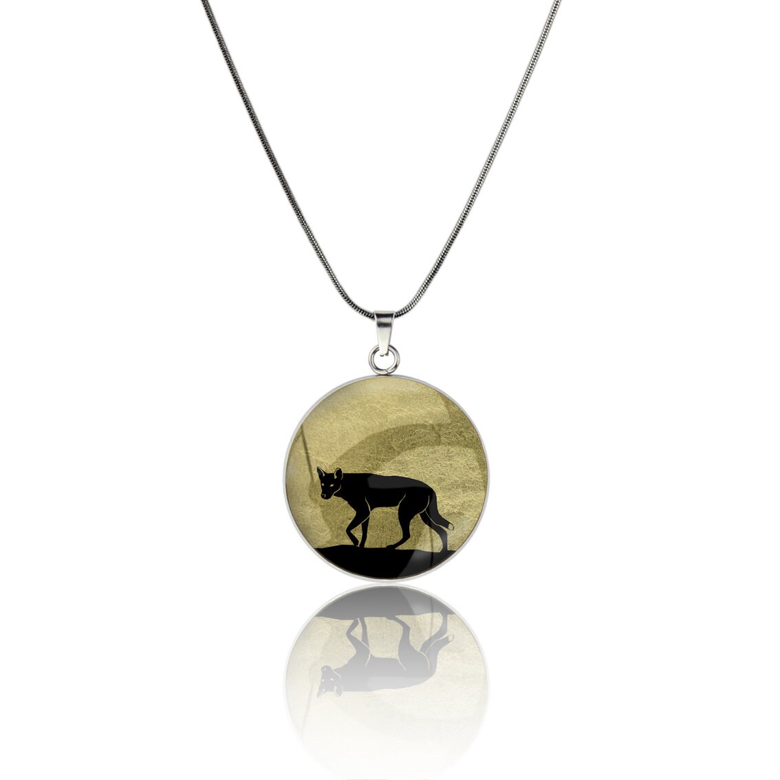 Dingo Necklace: Australian Animal Pendant, Custom Made Jewelry - MFY210 ...