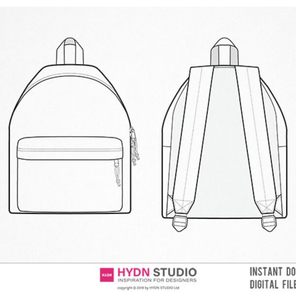 Tech Pack Template english A4 Size 01 / Technical Drawings / Fashion ...