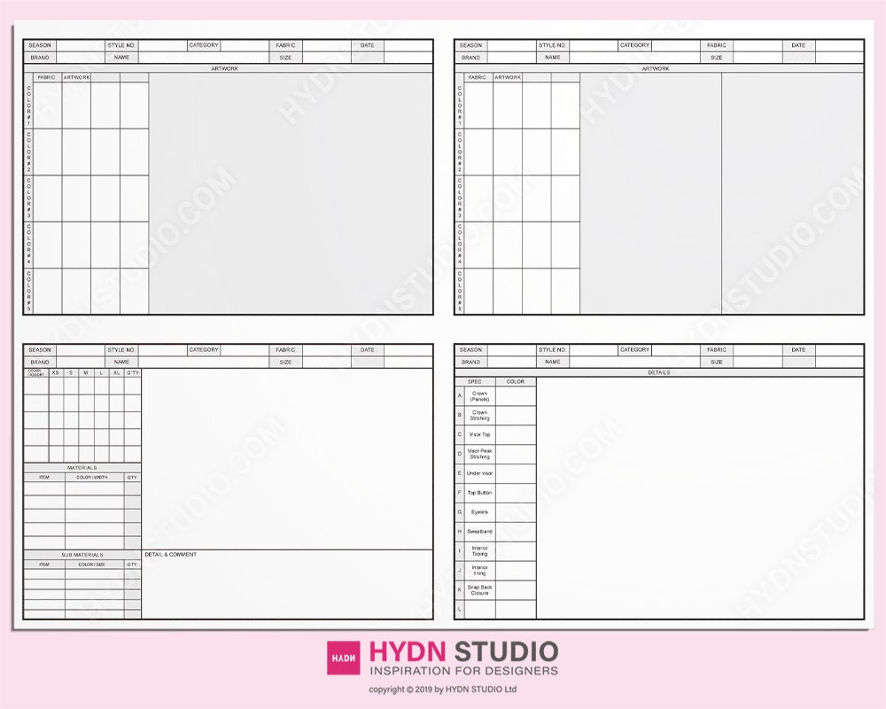 Vector Snapback Tech Pack - Create Your Own Custom Snapback Design - Etsy