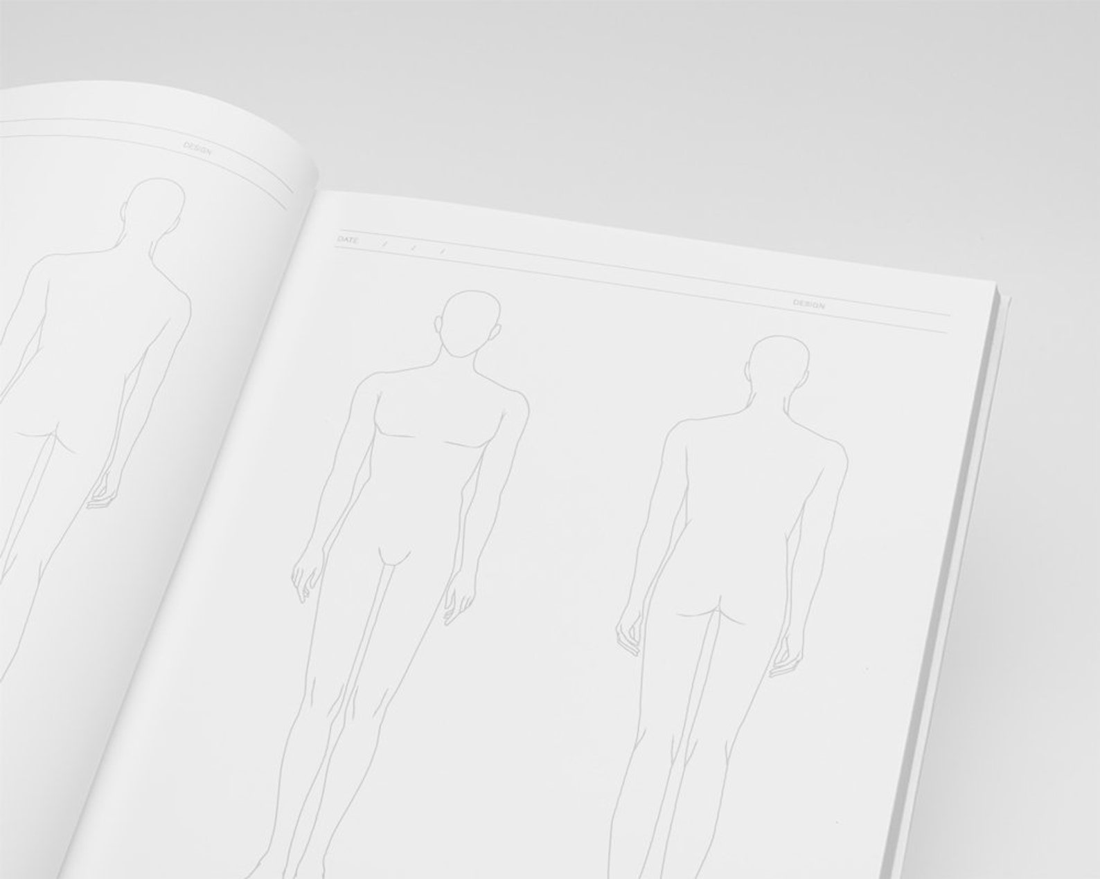 Fashion Sketchbook A4 With Male Figure Template PDF - Etsy