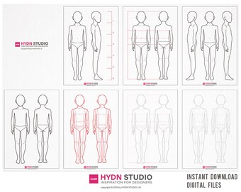 Child Body Template - Etsy
