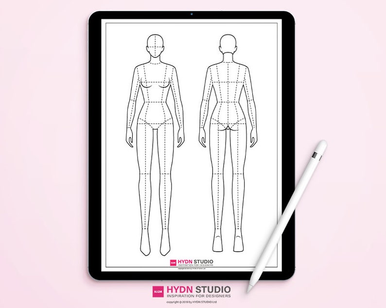 Body Figure Template Female, Croquis Template, Fashion Design Body ...