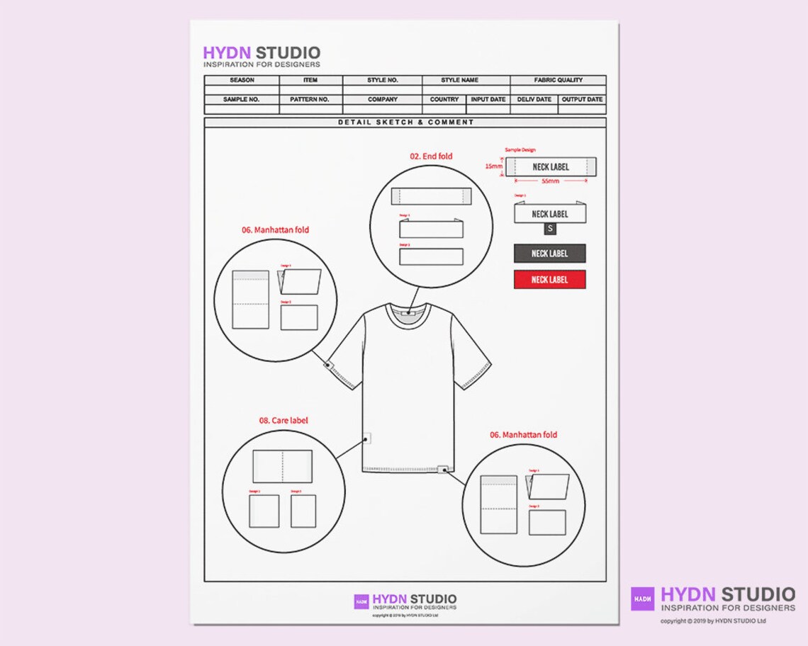 Vector Clothing Neck Label Design Bundle Perfect for Apparel Designers ...