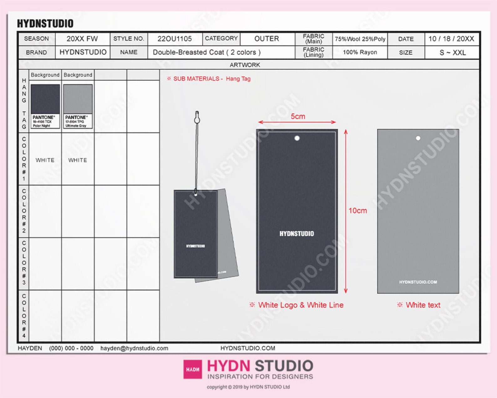 Vector Complete Coat Outer Design Techpack Template - Etsy