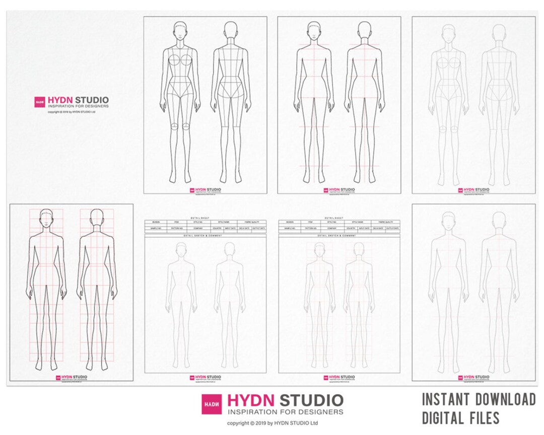 Body Outline Template Fashion