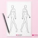 Fashion Figure Template Part 03 (9 Heads/women) | Croquis & Design Body ...