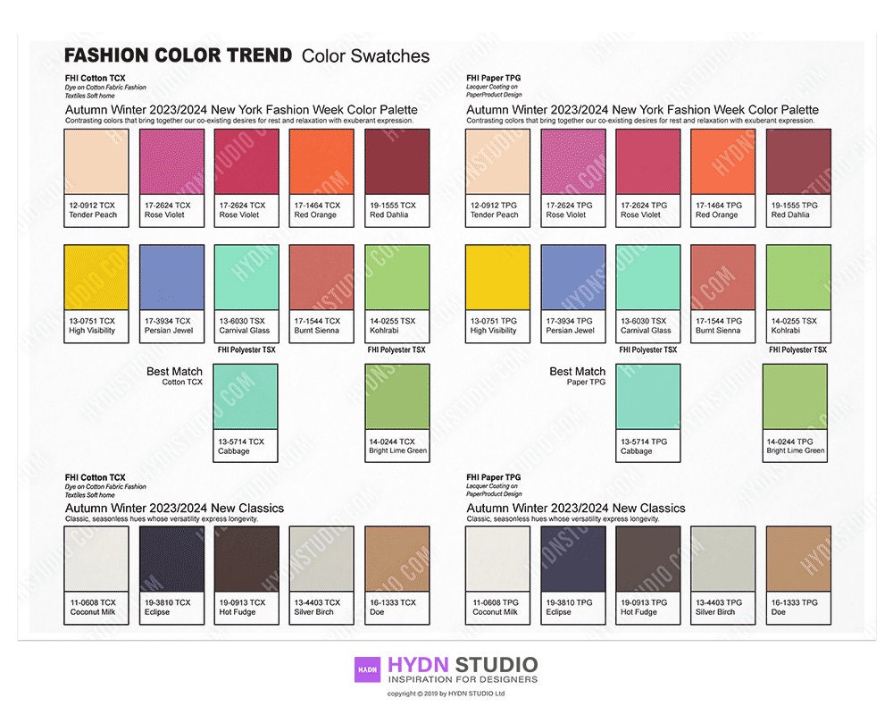 Moda Color Tendencia Otoño Invierno 2023 2024 Colores De