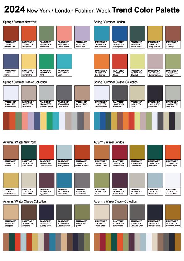 2020-2025 Fashion Trend Color Swatches Bundle | 327 Trend Colors With ...