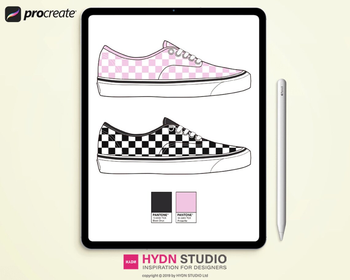 Shoes Design Set Procreate Stamp Brushes for Fashion Design - Etsy