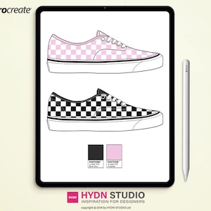 Shoes Design Set Procreate Stamp Brushes for Fashion Design - Etsy