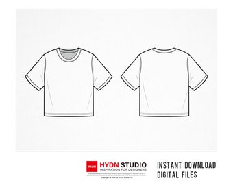 Crop Top Template - Etsy