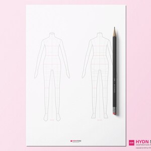 Fashion Flats Body Templates for Design | 9 Pages, 6 Unique Styles ...