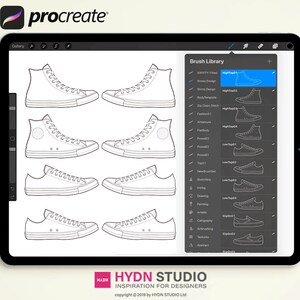 Shoes Design Set Procreate Stamp Brushes for Fashion Design - Etsy