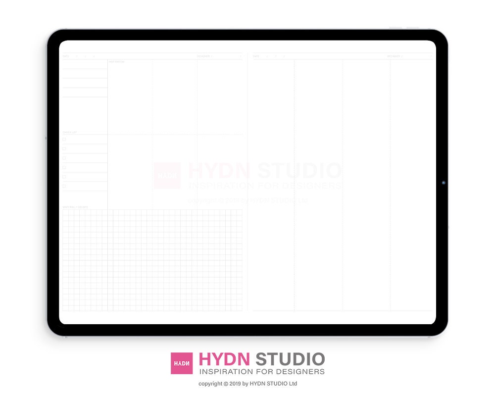 Fashion Sketchbook- Printable PDF / Fashion Design Notebook (2style ...