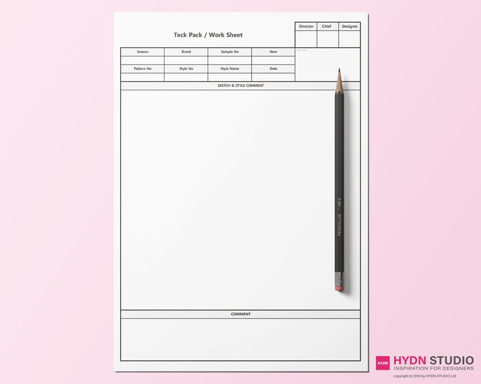 Tech Pack Template (english A4 Size) 11 / Technical Drawings / Fashion ...