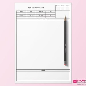 Tech Pack Template (english A4 Size) 11 / Technical Drawings / Fashion ...