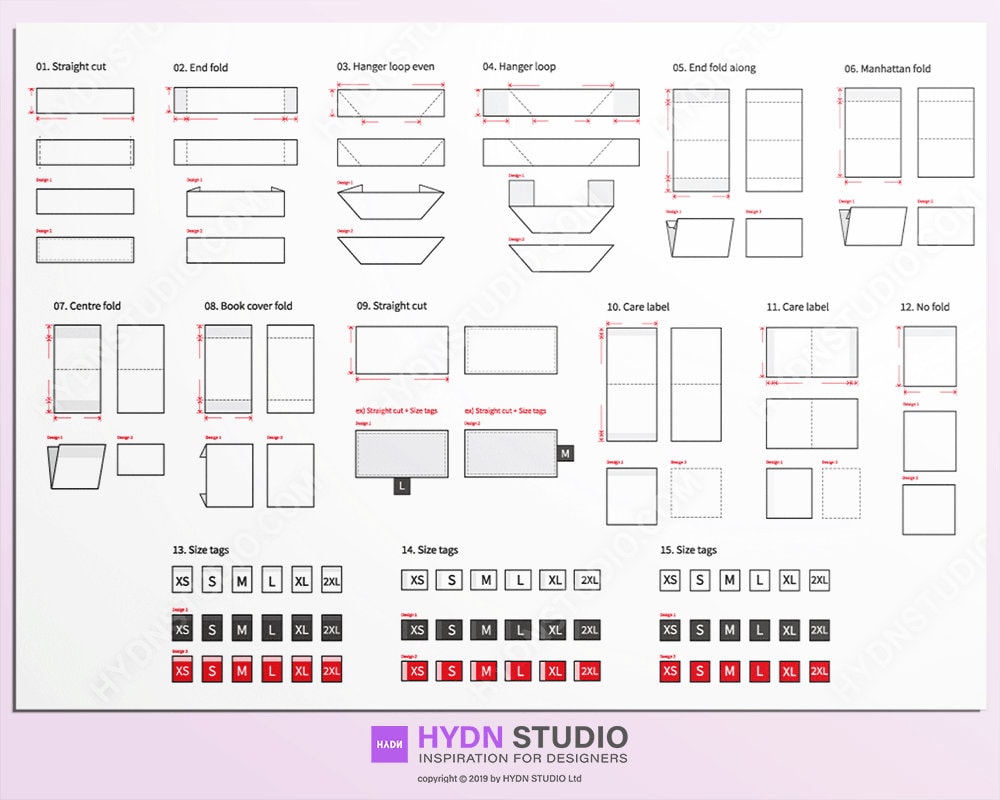 Vector Clothing Neck Label Design Bundle Perfect for Apparel Designers ...