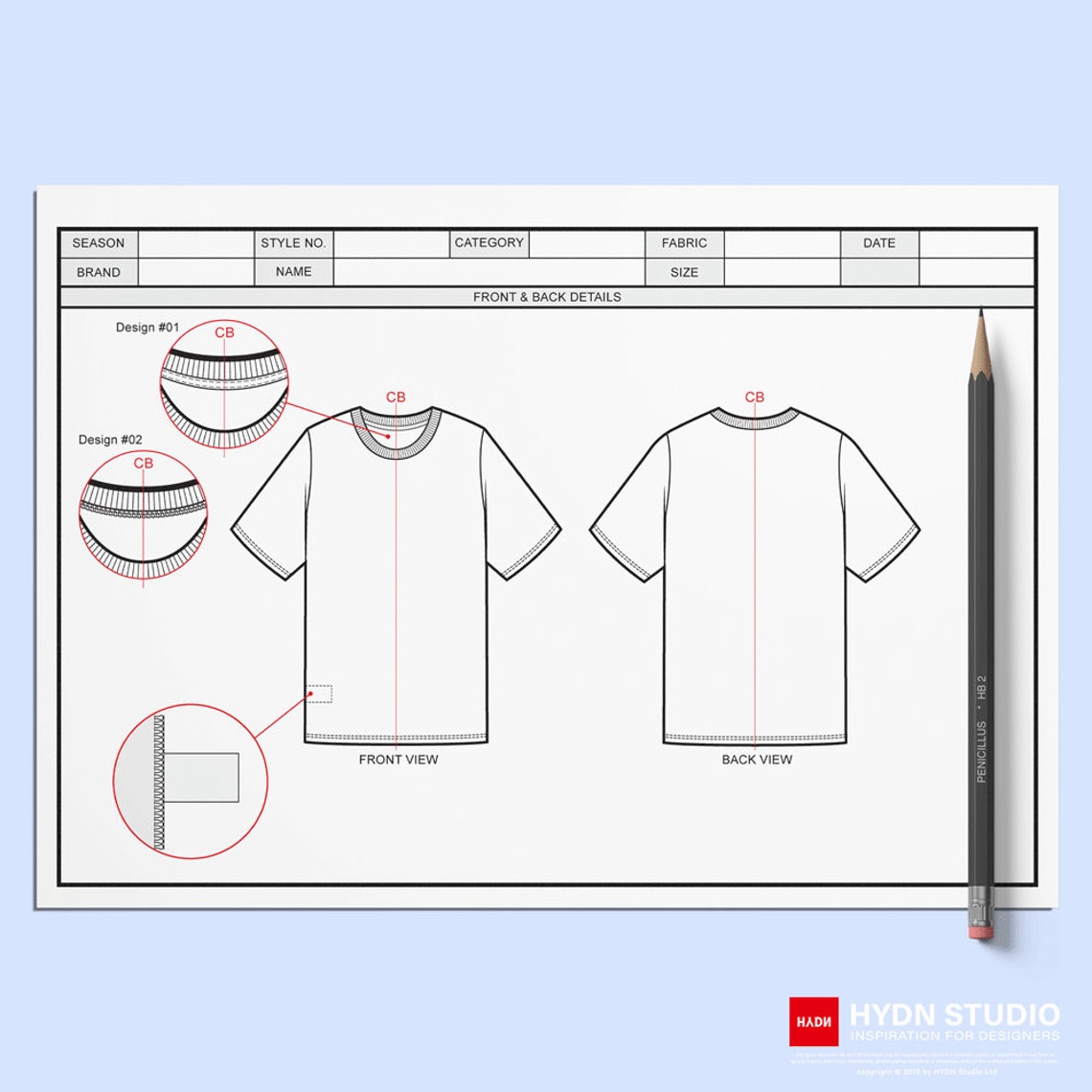 T shirts Tech Pack TechPack Template Technical Drawings Etsy