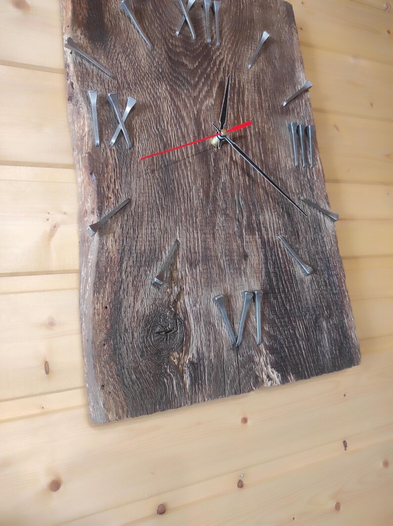 Wooden Clock. Clock of Wood . Rustic Clock. Gift for Christmas - Etsy