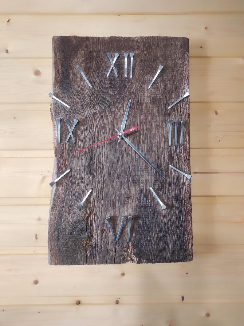 Wooden Clock. Clock of Wood . Rustic Clock. Gift for Christmas - Etsy